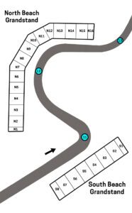 Beach Grandstand Miami F1 View & Seat Guide: North & South