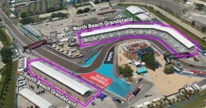Beach Grandstand Miami F1 View & Seat Guide: North & South