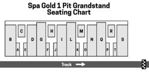 Gold 1 Spa Francorchamps Pit Grandstand Seat Plan, View Guide