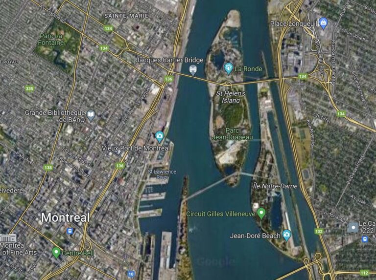 Montreal Grand Prix Track Layout: Circuit Gilles Villeneuve