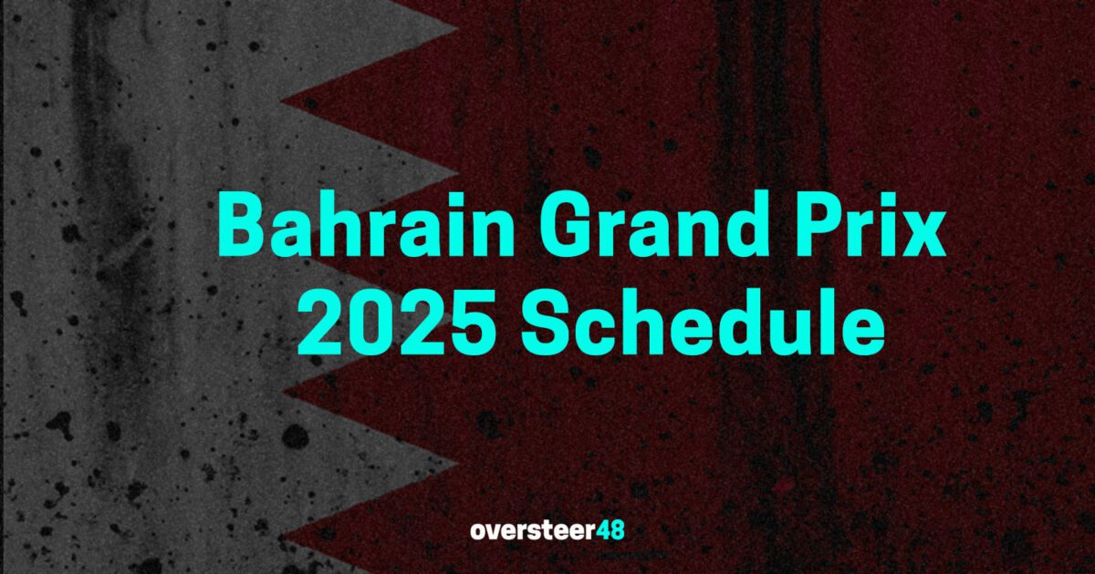 2025 Bahrain GP Schedule & Start Times
