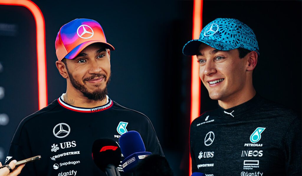 Lewis Hamilton and George Russell tied on points after 3 years as ...