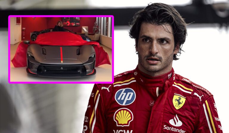 Carlos Sainz unveils $2.5m parting gift from Ferrari; a Daytona SP3 ...
