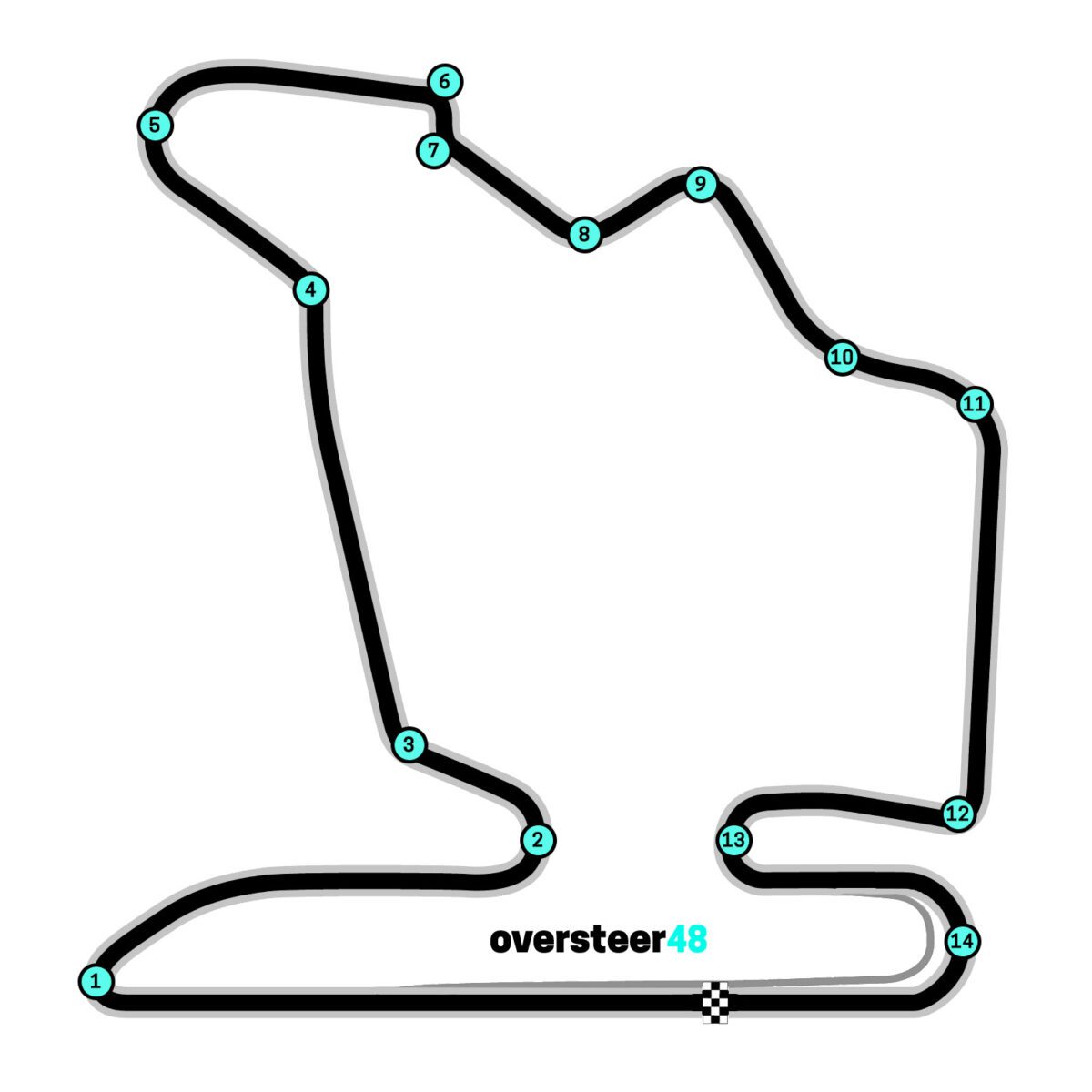 Hungaroring Track Layout & DRS Zones for Hungarian F1