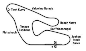 Red Bull Ring Track Layout for Austrian F1 & MotoGP